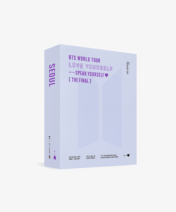 BTS - LOVE YOURSELF : SPEAK YOURSELF THE FINAL WORLD TOUR DVD 2025 ...