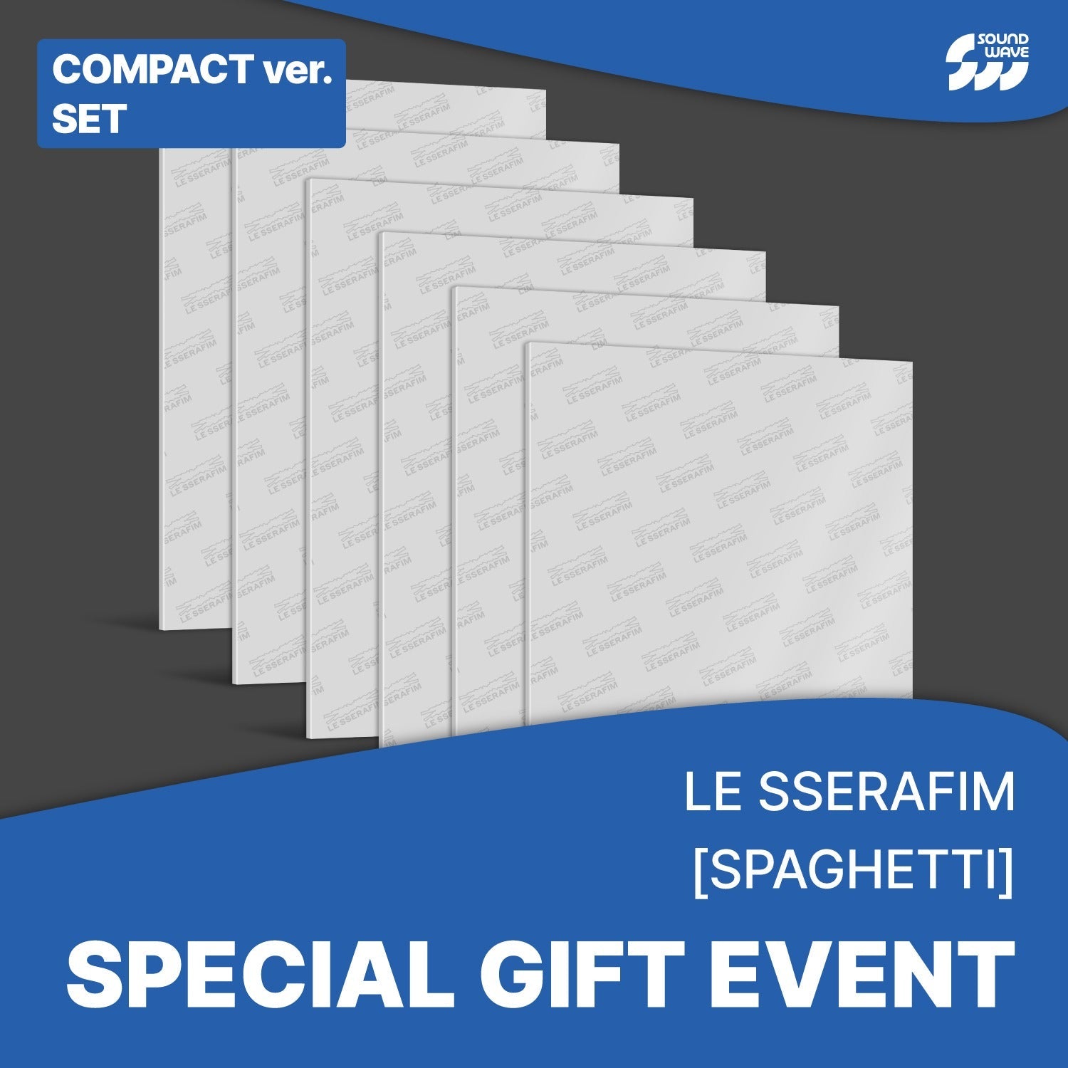 LE SSERAFIM - SPAGHETTI 1ST SINGLE ALBUM SOUNDWAVE GIFT COMPACT VER ...