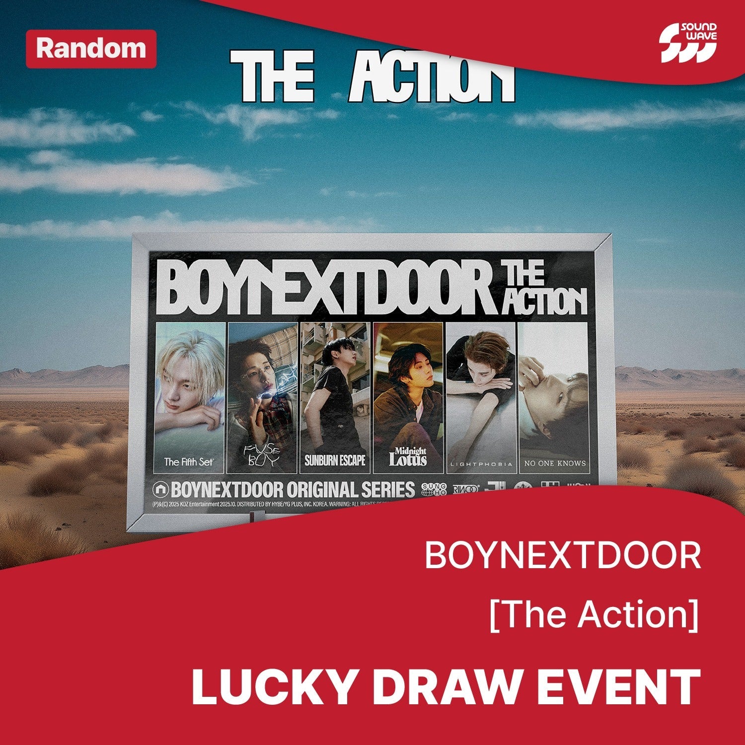 BOYNEXTDOOR - THE ACTION 5TH EP ALBUM SOUNDWAVE LUCKY DRAW EVENT FRAME ...
