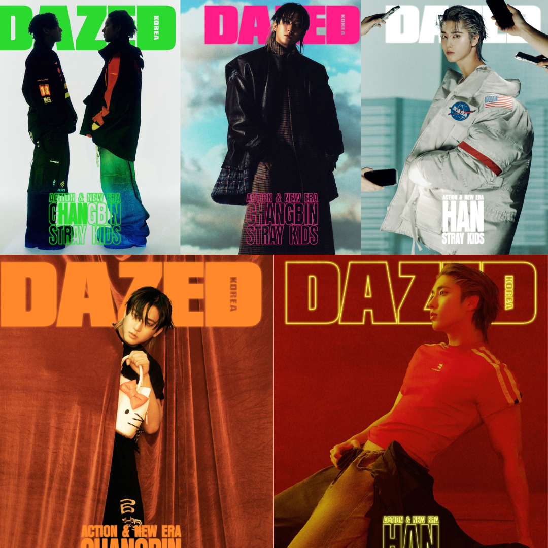 STRAY KIDS CHANGBIN & HAN - DAZED & CONFUSED KOREA MAGAZINE 2025 FEBRUARY ISSUE SET | COKODIVE